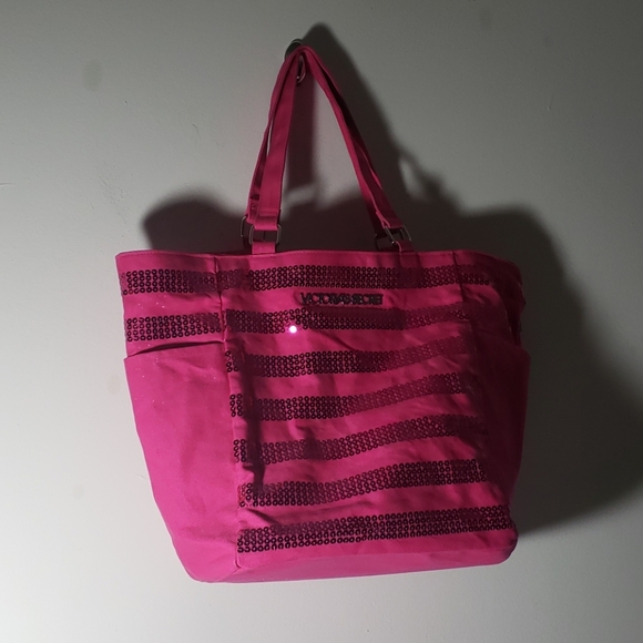 Victoria's Secret | Bags | Preowned Victorias Secret Large Fabric Tote ...